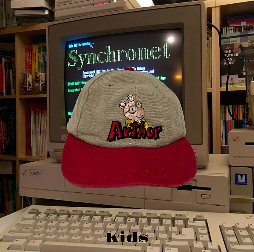 Vintage 90's Kids Arthur Cap (Red)